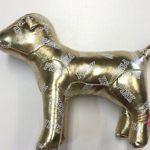 PINK Victoria's Secret | Other | Victorias Secret Gold Vs Pink Dog W ...